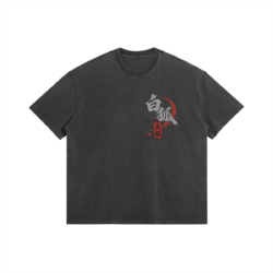 City Fox Kitsune Bond, 285GSM Faded Wash T-Shirt - Hakusuru Anime ...